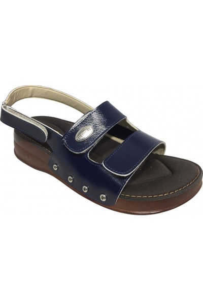 Hipokrat Memory Foam Taban Halluks Kemik Çıkıntısı Sandalet Kadın Terlik Lacivert Hipokrat Memory Foam Taban Halluks Kemik Çıkıntısı Sandalet Kadın Terlik Lacivert