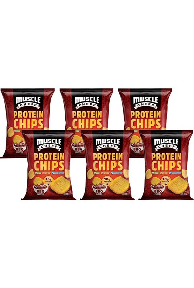 Muscle Cheff Barbekü Aromalı Protein Cips 6'lı Muscle Cheff Barbekü Aromalı Protein Cips 6'lı