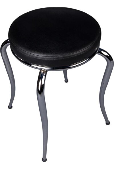 Oyks Metal Tabure Ahtapot Ayaklı 6 Adet Siyah