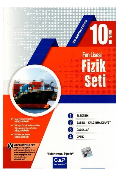 Çap Yayınları 10. Sınıf Fen Lisesi Fizik Seti