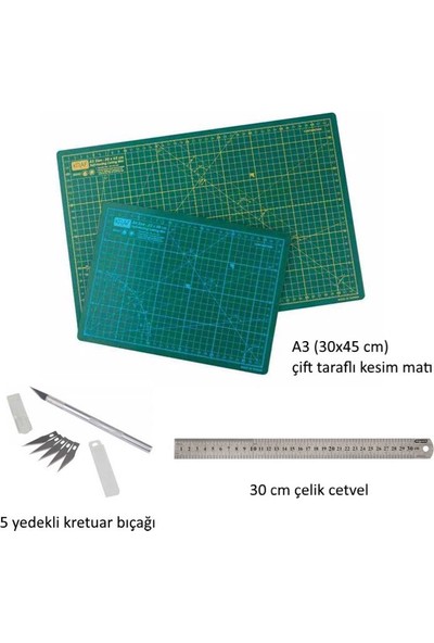 Profesyonel Hobi Kesim Matı Seti (Cutting Mat Seti) Profesyonel Hobi Kesim Matı Seti (Cutting Mat Seti)