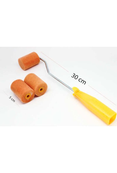 Kadife Rulo Fırça 5 Cm. 3 Yedekli Kadife Rulo Fırça 5 Cm. 3 Yedekli