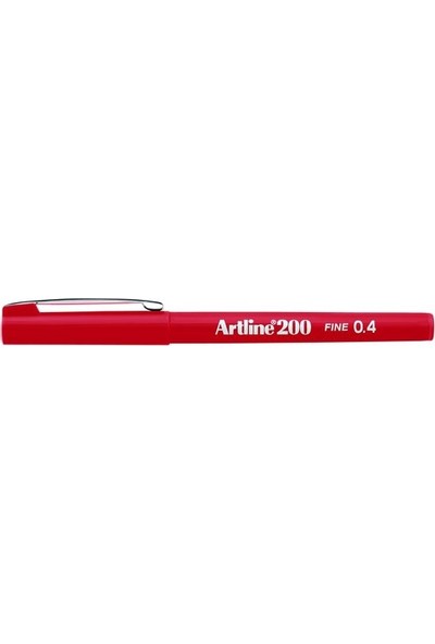 Artline 200 Fineliner 0.4mm Ince Uçlu Yazı ve Çizim Kalemi Kırmızı Artline 200 Fineliner 0.4mm Ince Uçlu Yazı ve Çizim Kalemi Kırmızı