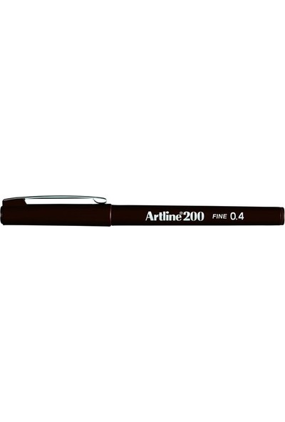 Artline 200 Fineliner 0.4mm Ince Uçlu Yazı ve Çizim Kalemi Koyu Kahverengi Artline 200 Fineliner 0.4mm Ince Uçlu Yazı ve Çizim Kalemi Koyu Kahverengi