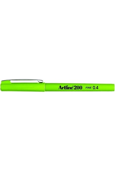 Artline 200 Fineliner 0.4mm Ince Uçlu Yazı ve Çizim Kalemi Sarımsı Yeşil Artline 200 Fineliner 0.4mm Ince Uçlu Yazı ve Çizim Kalemi Sarımsı Yeşil
