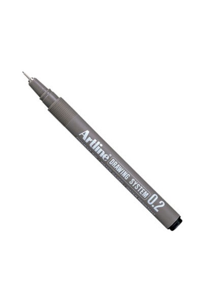 Artline Drawing System Teknik Çizim Kalemi 0.2 mm Siyah Artline Drawing System Teknik Çizim Kalemi 0.2 mm Siyah