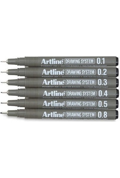 Artline Drawing System Teknik Çizim Kalemi 6'lı Set Artline Drawing System Teknik Çizim Kalemi 6'lı Set