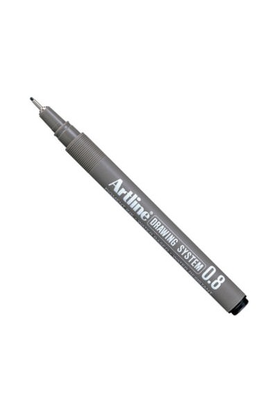 Artline Drawing System Teknik Çizim Kalemi 0.8 mm Siyah Artline Drawing System Teknik Çizim Kalemi 0.8 mm Siyah