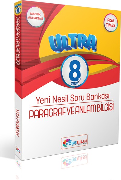 Köşe Bilgi Yayınları LGS 8.Sınıf Ultra Paragraf ve Anlam Bilgisi Yeni Nesil Soru Bankası Köşe Bilgi Yayınları LGS 8.Sınıf Ultra Paragraf ve Anlam Bilgisi Yeni Nesil Soru Bankası