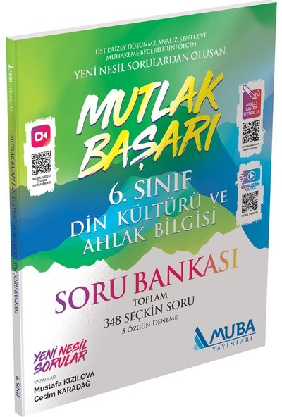 Muba Yayınları Mutlak Başarı 6.Sınıf Din Kültürü ve Ahlak Bilgisi Soru Bankası