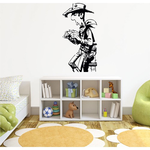 Tatfast Yalnız Kovboy Red Kıt Duvar Stıcker 40 x 80 cm Siyah Fiyatı