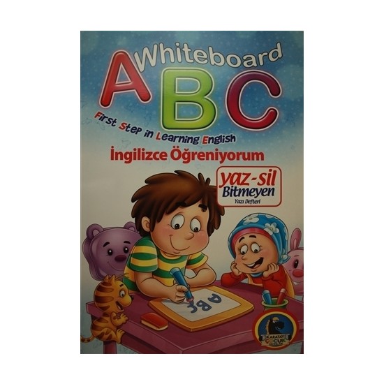 Whiteboard ABC First Step in Learning English / Yaz-Sil Kitabı