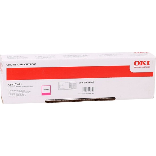 Oki Toner C801-C821 44643006 Kırmızı 7,3K Fiyatı