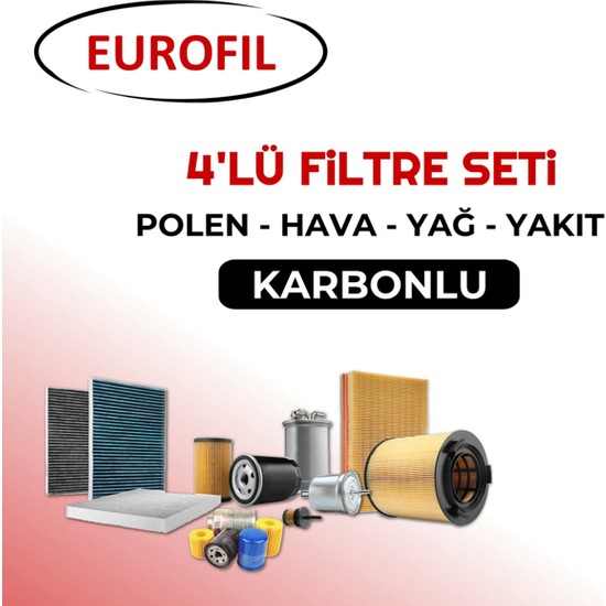 Eurofil Skoda Fabia 1.4 Tdı Filtre Bakım Seti 2015-2018 4lü Fiyatı