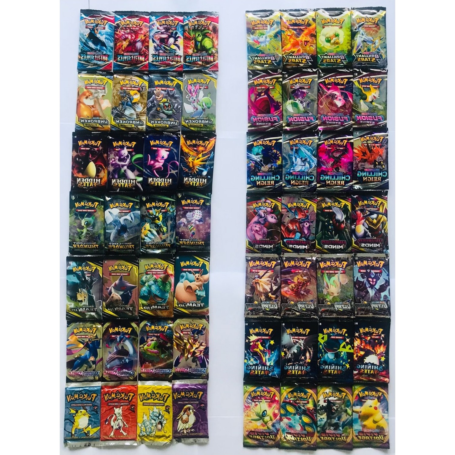 Pokemon Oyun Kartları 14 Set Bir Arada (56 Paket) Fiyatı
