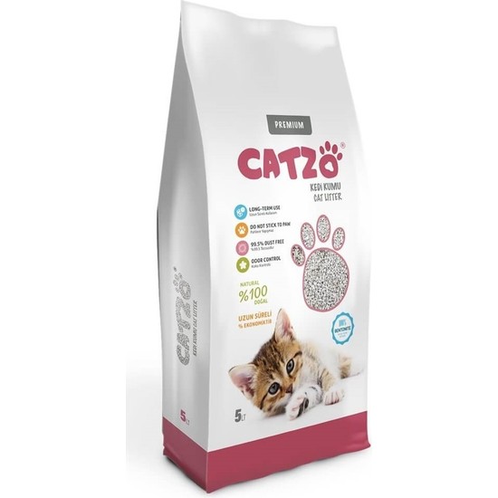 Catzo Kedı Kumu Bebek Pudra Kokulu Bentonıt 5lt Fiyatı