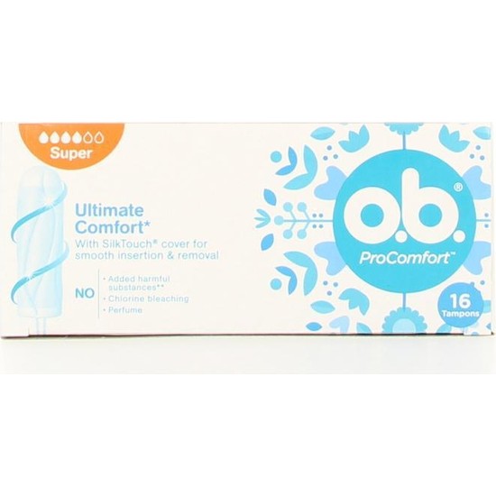 O.B. Procomfort Tampon Ultimate Comfort Süper 16'Lı Fiyatı O.B. Procomfort Tampon Ultimate Comfort Süper 16'Lı Fiyatı