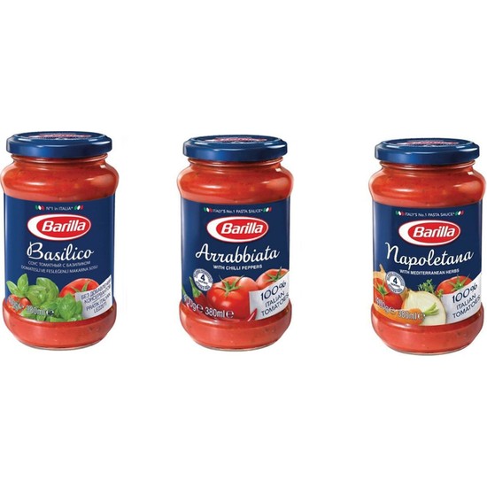 Barilla Makarna/salata 3'lü Sos Set (Basilico 400GR - Fiyatı