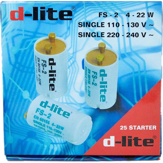 D-Lite 4X22W 130V Tekli 230V Çiftli Fs2 Starter Fiyatı