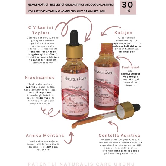 Naturalis Collagen ve Vitamin C Complex Cilt Bakım Serumu 30 Fiyatı