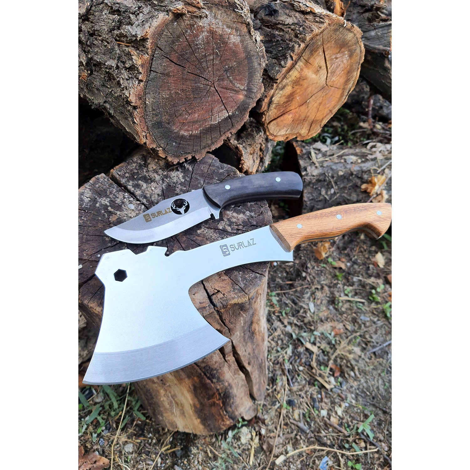 SürLaz Outdoor Balta Nacak Outdoor Bıçak Kamp Baltası 2'li Fiyatı