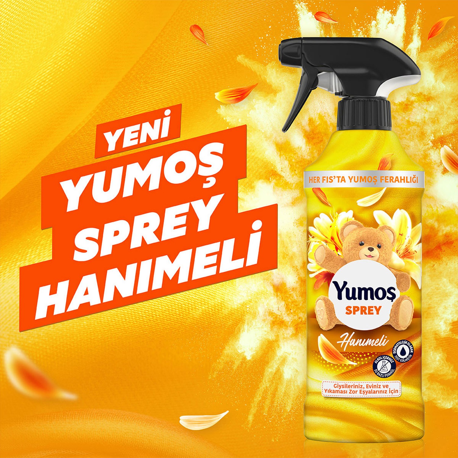 Yumoş Sprey Hanımeli 450ML+YUMOŞ Sprey Orkide 450ML+YUMOŞ Fiyatı