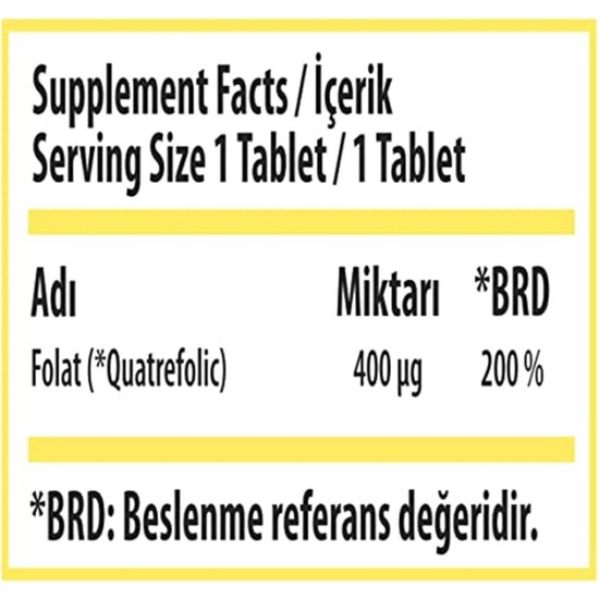 Swiss Bork Methyl Folat Folik Asit 30 Tablet Fiyatı