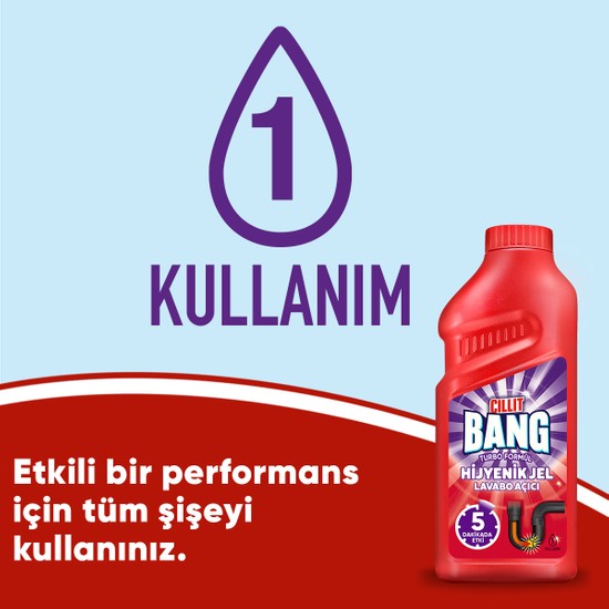 Cillit Bang Turbo Hijyenik Jel Lavabo Açıcı 500ML Fiyatı