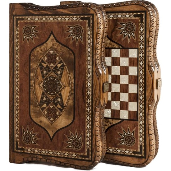 Helena Wood Art Queen Oymalı Masif Ahşap Tavla Rose Fiyatı