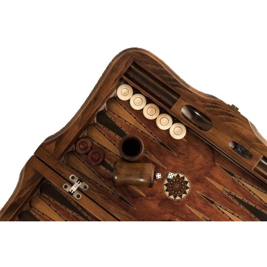 Helena Wood Art Queen Oymalı Masif Ahşap Tavla Rose Fiyatı