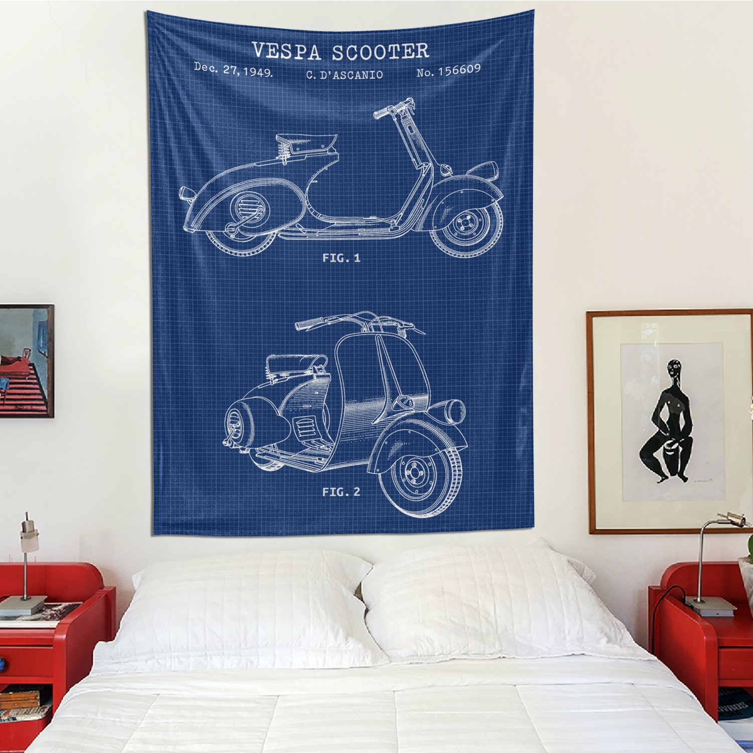 The Lucid Lab Vespa Scooter Blueprint Vespa Motosikletli Fiyatı