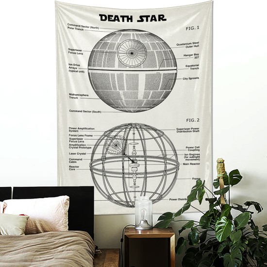 The Lucid Lab Death Star - Ivory- Star Wars Duvar Örtüsü Fiyatı