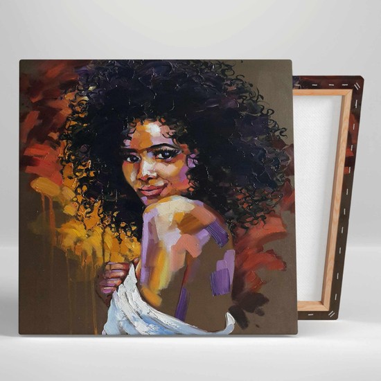 SML Tablo Afrikalı Zenci Kadın Afro African Etnik Kıyafet Fiyatı