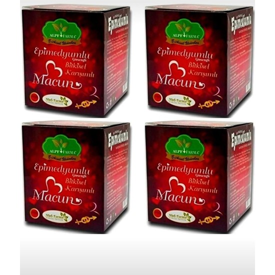 Alpf Farma Epimedyumlu Bitkisel Karışımlı Macun 4 x 240 gr Fiyatı