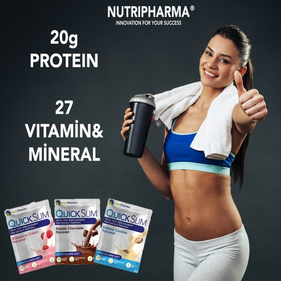 Nutripharma Quick Slim Shake 30 Öğün + Shaker Fiyatı