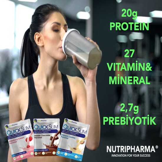Nutripharma Quick Slim Shake 30 Öğün + Shaker Fiyatı