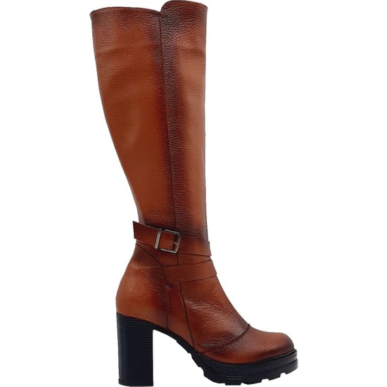 Moulin Shoes Kadın Topuklu Ayakkabı 023 224032 Taba Deri Fiyatı
