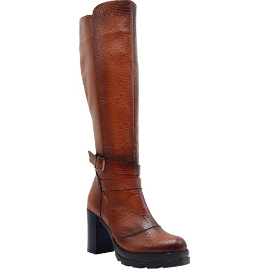 Moulin Shoes Kadın Topuklu Ayakkabı 023 224032 Taba Deri Fiyatı