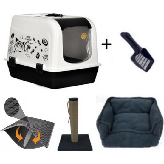 Optimal&Prime Maxi Kedi Tuvalet Kabı Üsten Açılır Kauçuk Paspası ...