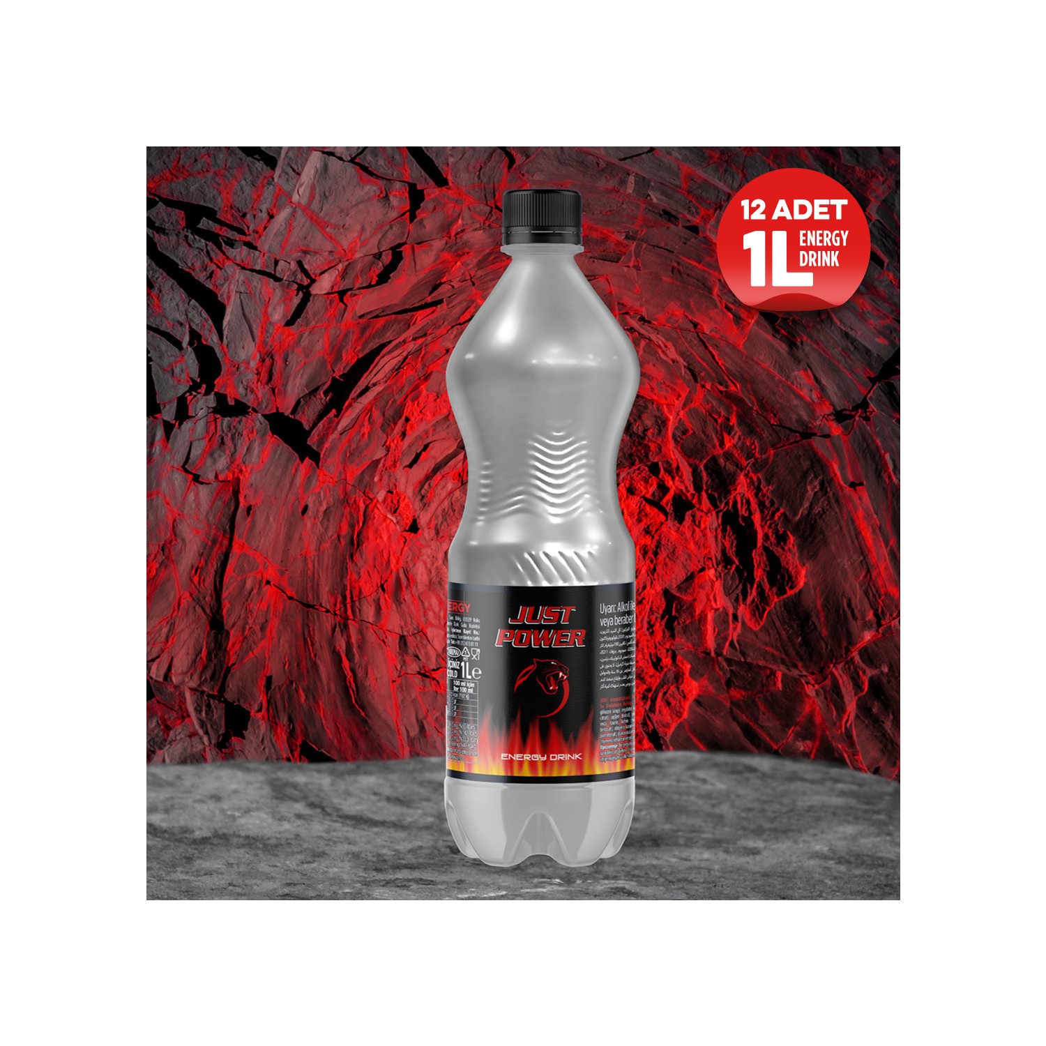 Just Power Enerji İçeceği, 1 lt (12'li Paket, 12 adet x 1 Fiyatı