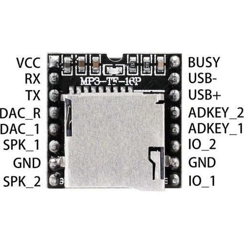 Arduino MP3-TF-16P Mini Mp3 Player Modülü Fiyatı