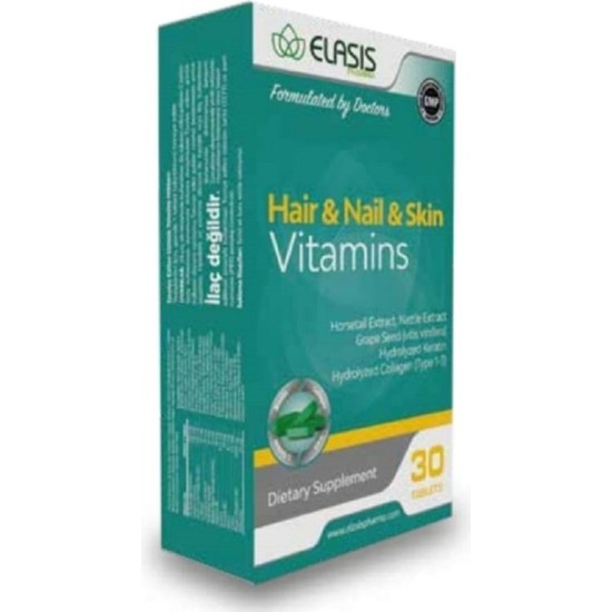 Elasis Hair Nail Skin Vitamins 30 Tablet Fiyatı