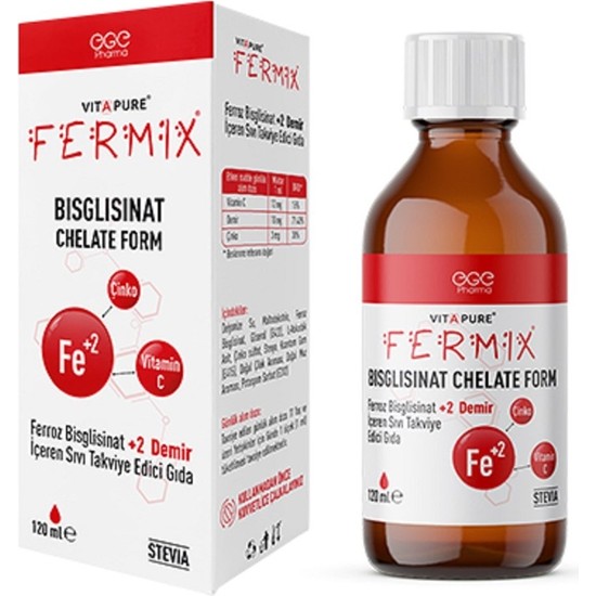 Fermix +2 Demir Şurubu 120 ml Fiyatı - Taksit Seçenekleri