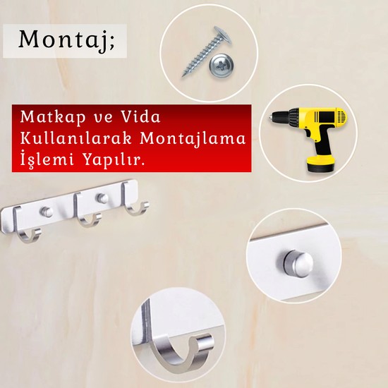 Ardini Alüminyum 3'lü Askılık Krom Fiyatı - Taksit Seçenekleri