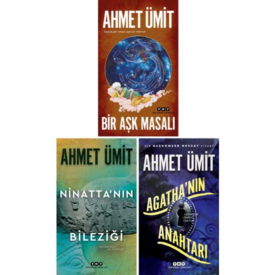 Ahmet Ümit 3 Kitap Set / Bir Aşk Masalı - Ninatta'nın Kitabı