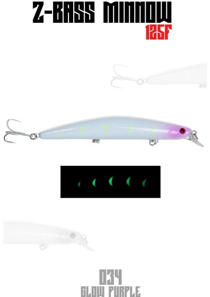 Fujin Z-Bass Minnow 125F 12.5 cm 21 gr Maket Balık Fiyatı