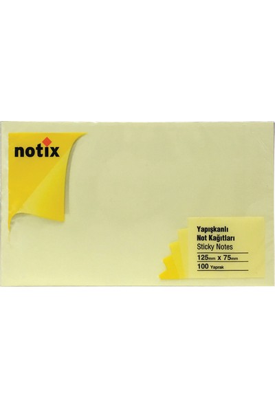 Notix Pastel Sarı 100 Yp 125x75 Notix Pastel Sarı 100 Yp 125x75