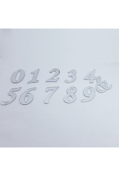 Tahtakale Toptancısı Rakam Aynalı Pleksi 4 Cm - Flexi Rakam Sayı (9)