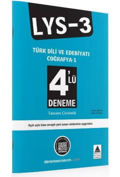 Delta Lys-3 Türk Dili Ve Edebiyatı-Coğrafya 1 4 Lü Deneme Delta Lys-3 Türk Dili Ve Edebiyatı-Coğrafya 1 4 Lü Deneme