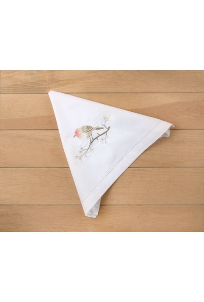 Madame Coco Dekoratif Beyaz Peçete 33 x 48Cm